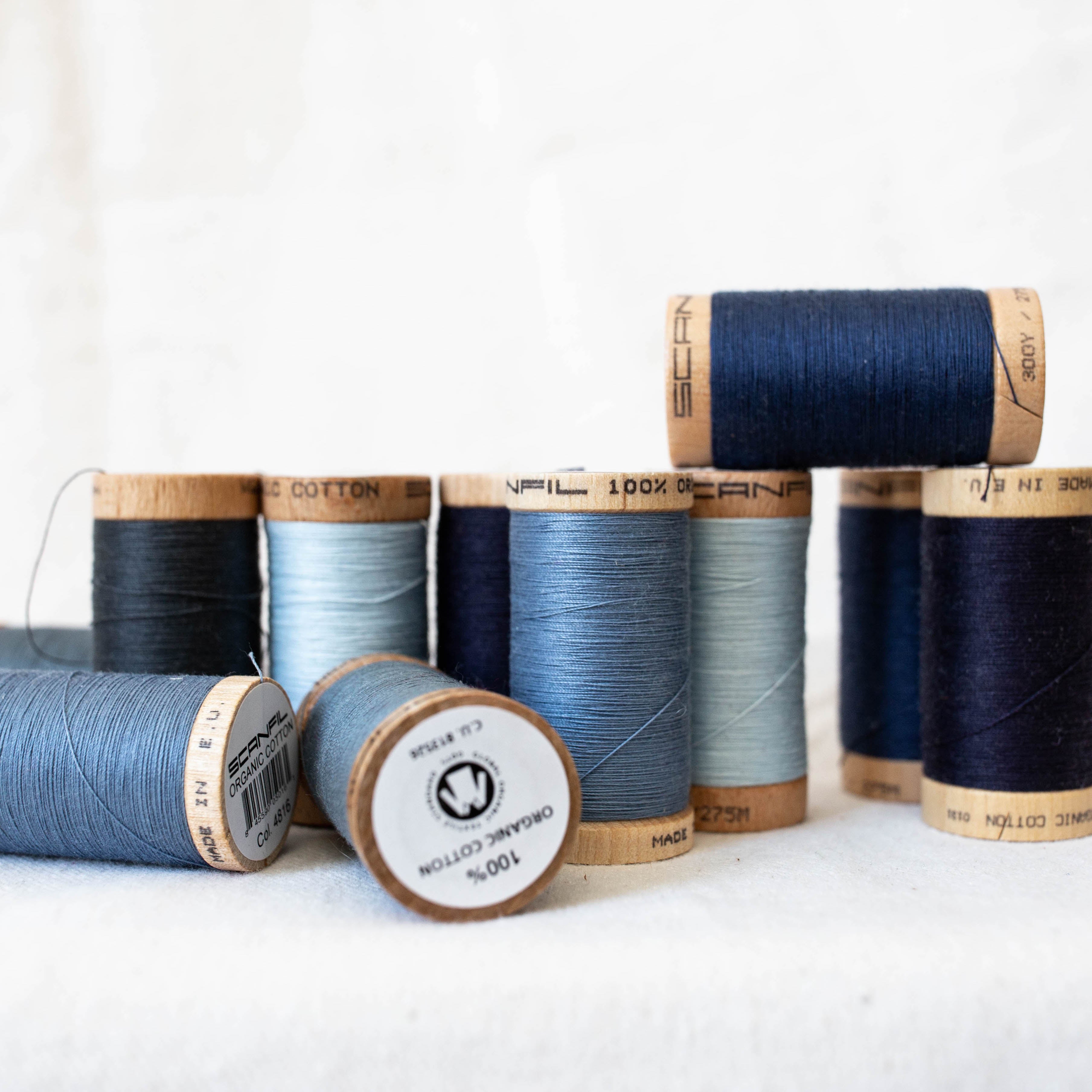 Scanfil Organic Cotton Thread | 30 wt | 34 Colors